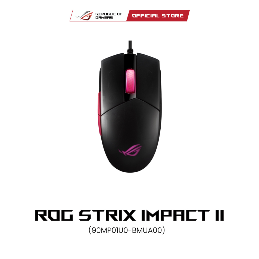 ROG Strix Impact II Electro Punk (90MP01U0-BMUA00), Ergonomic Gaming ...