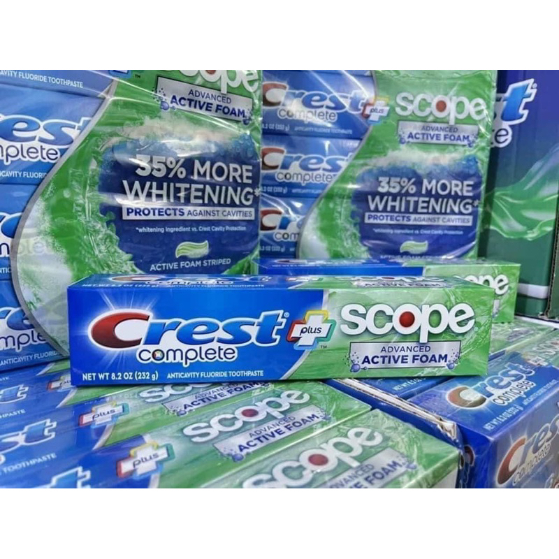 crest complete whitening scope toothpaste 178g. 100% authentic | Shopee ...