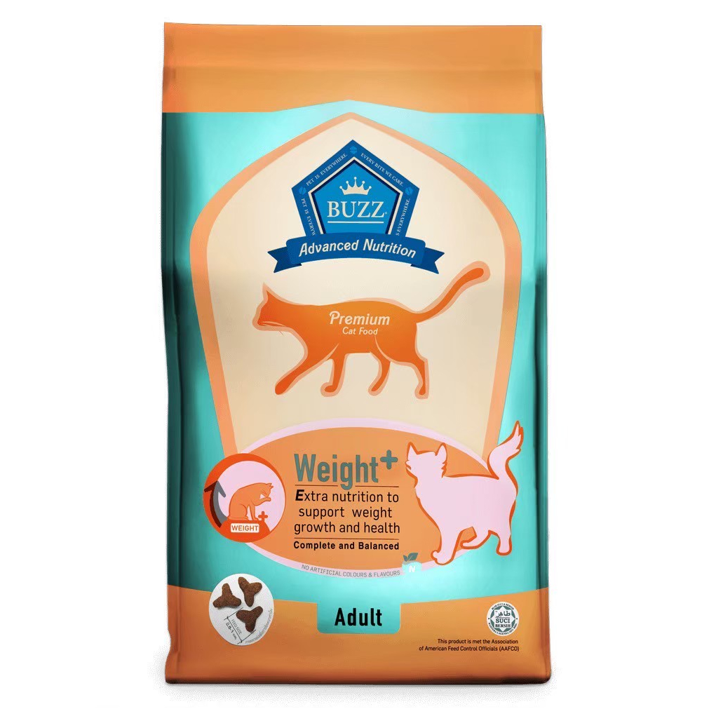 Buzz Cat Premium บัซซ์ แคท พรีเมี่ยม อาหารแมว เกรดพรีเมี่ยม ขนาด 1 kg ...