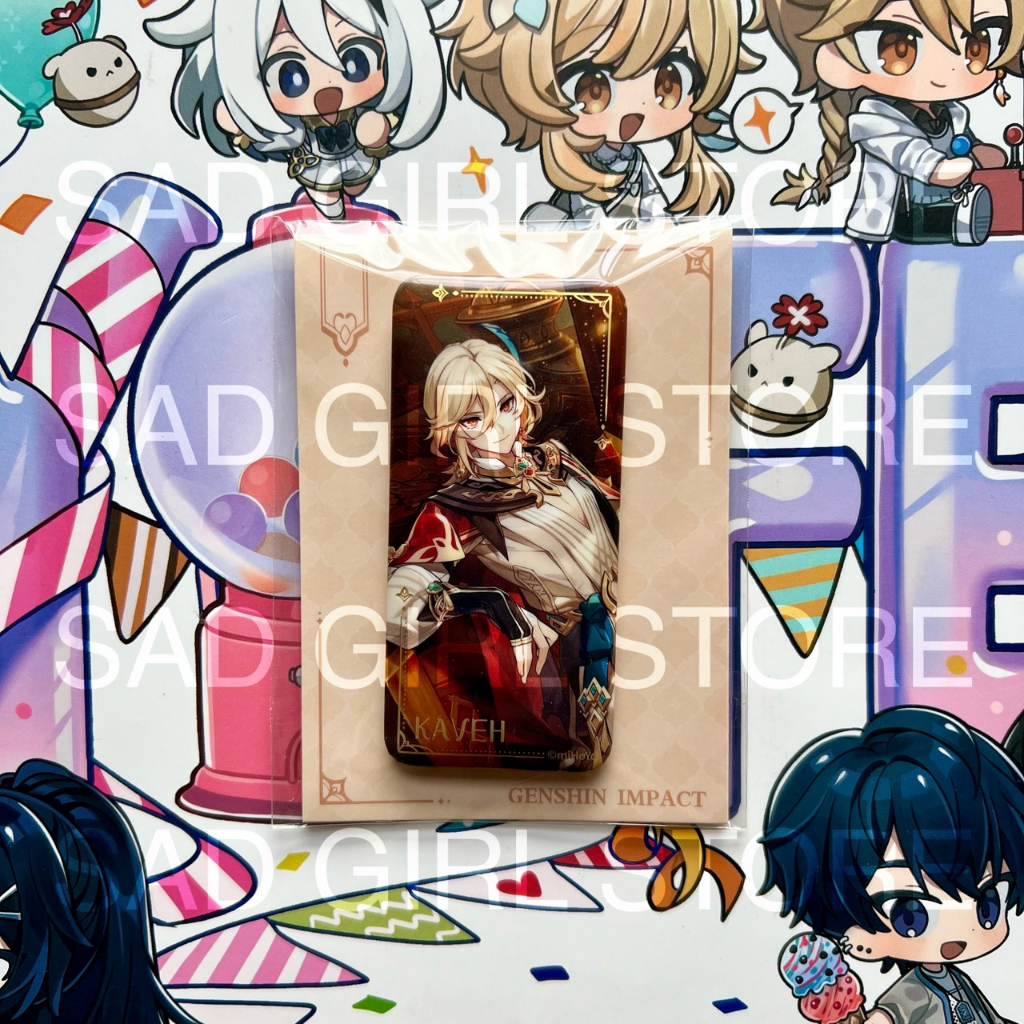 [ พร้อมส่ง / Official ] Genshin Impact Square Badge เกนชิน อิมแพ็ค เข็ม ...