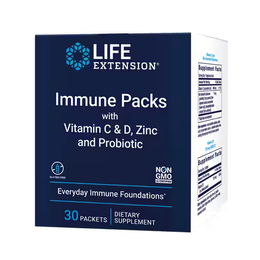 Immune Packs with Vitamin C & D, Zinc and Probiotic 30 packets ...