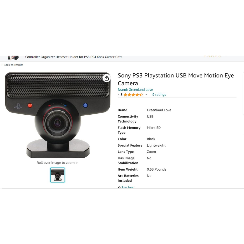 Sony PS3 Playstation Eye Camera | Shopee Thailand