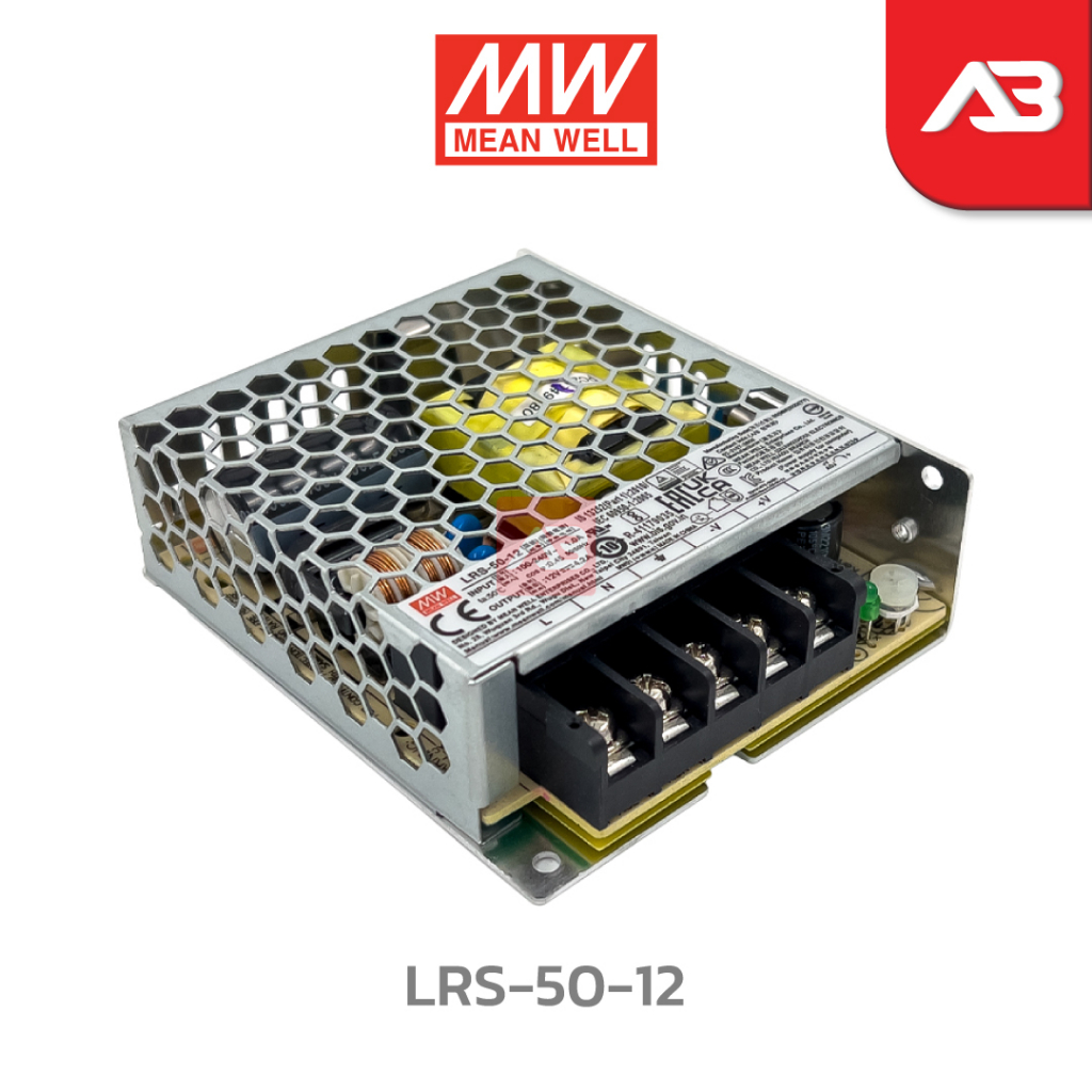 MEANWELL SWITCHING POWER SUPPLY 12V 4.2A รุ่น LRS-50-12 | Shopee Thailand