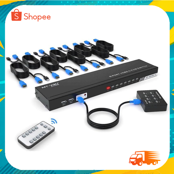 HDMI KVM 4Port /HDMI Switch 8Port/ เมทริกซ์ Matrix 4X4 /Vga Kvm 8Port ...