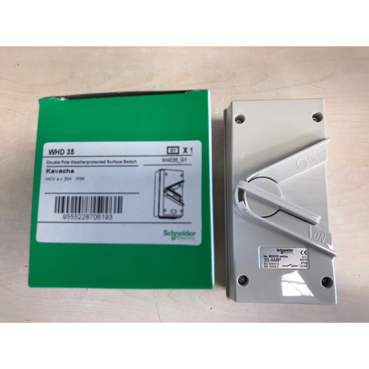 สวิตซ์สับกันน้ำ ยี่ห้อ Schneider WHD WHT 20A 35A | Shopee Thailand