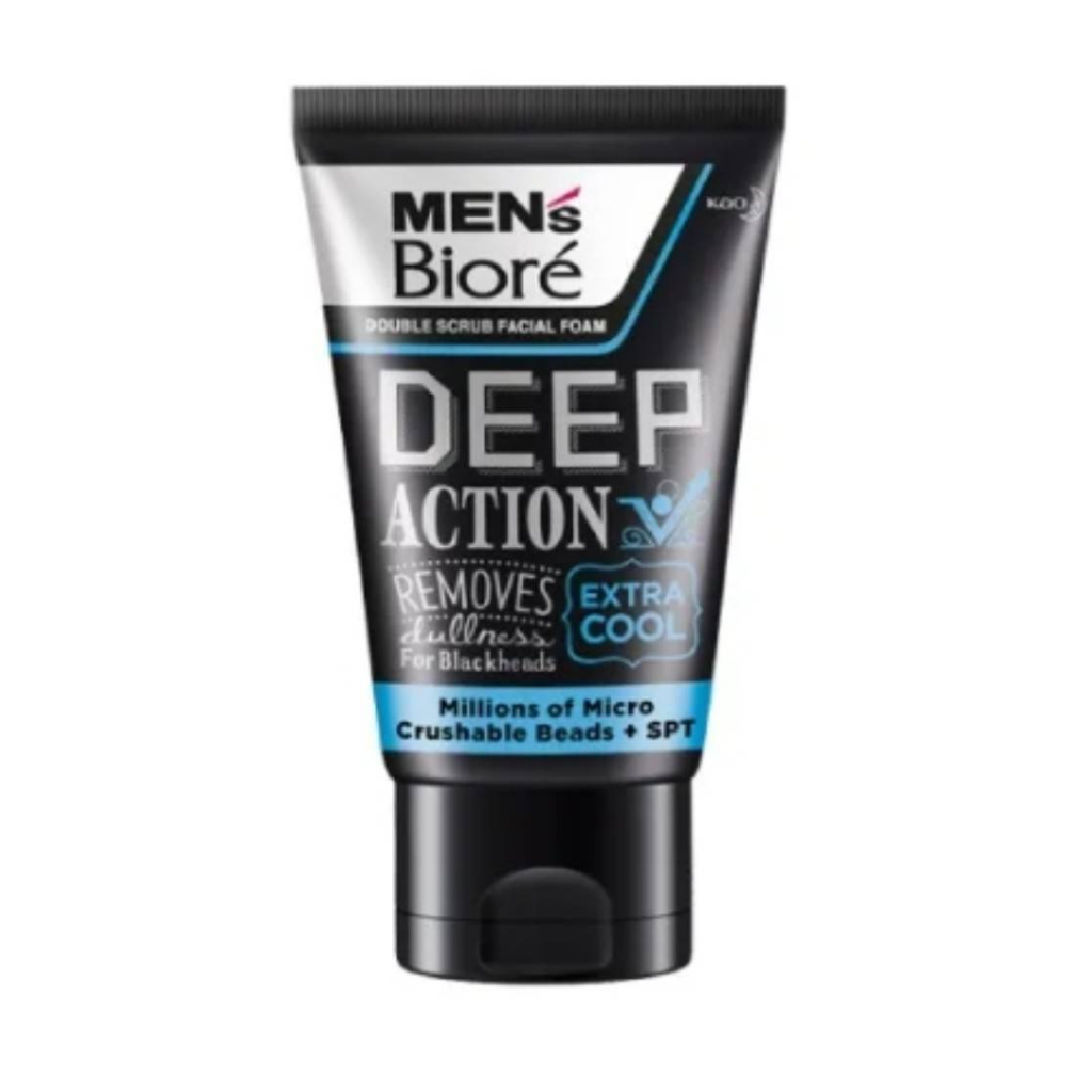 BIORE Mens Facial Foam Deep Clean Extra Cool 100g โฟมล้างหน้า | Shopee ...
