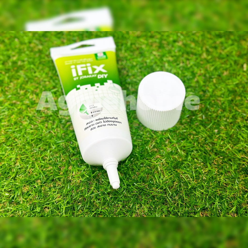 CROCODILE กาวยาแนว IFIX BY JORAKAY DIY 200ML (สีขาว) สำหรับร่องกว้าง 2-5มม. สำเร็จรูป ยาแนว ...