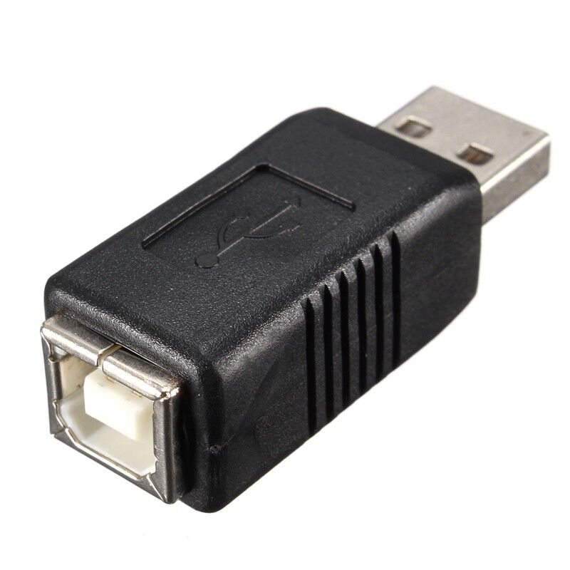 USB 2.0 Type A Male to USB Type B Female Plug Extend Printer Adapter ...