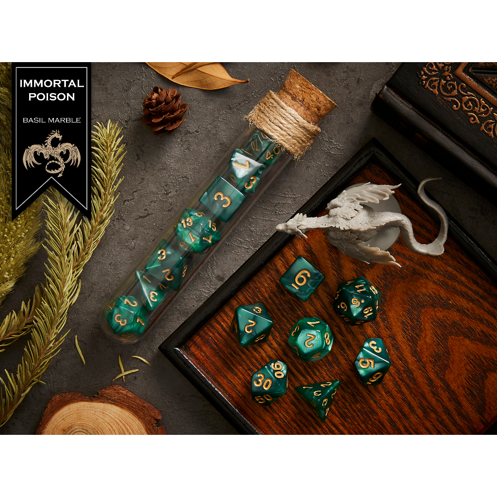 Potion Flask with Dice Set of 7 | ลูกเต๋า Dice For DnD D&D MTG RPG TRPG ...