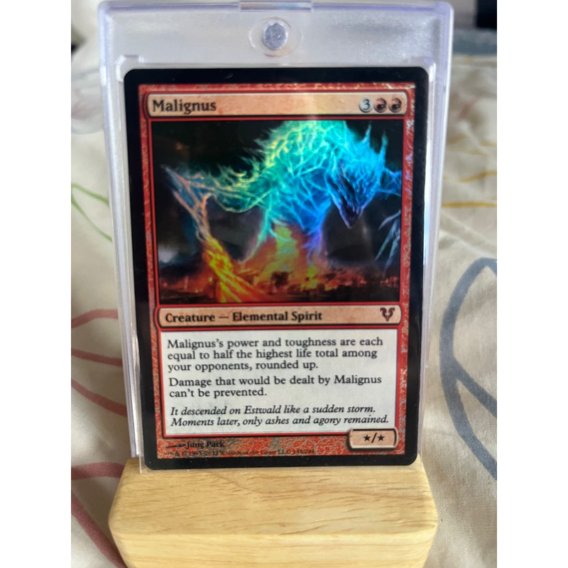 การ์ด MTG Malignus Foil Red Magic the Gathering EDH รุ่น AVR สภาพ Nm ...