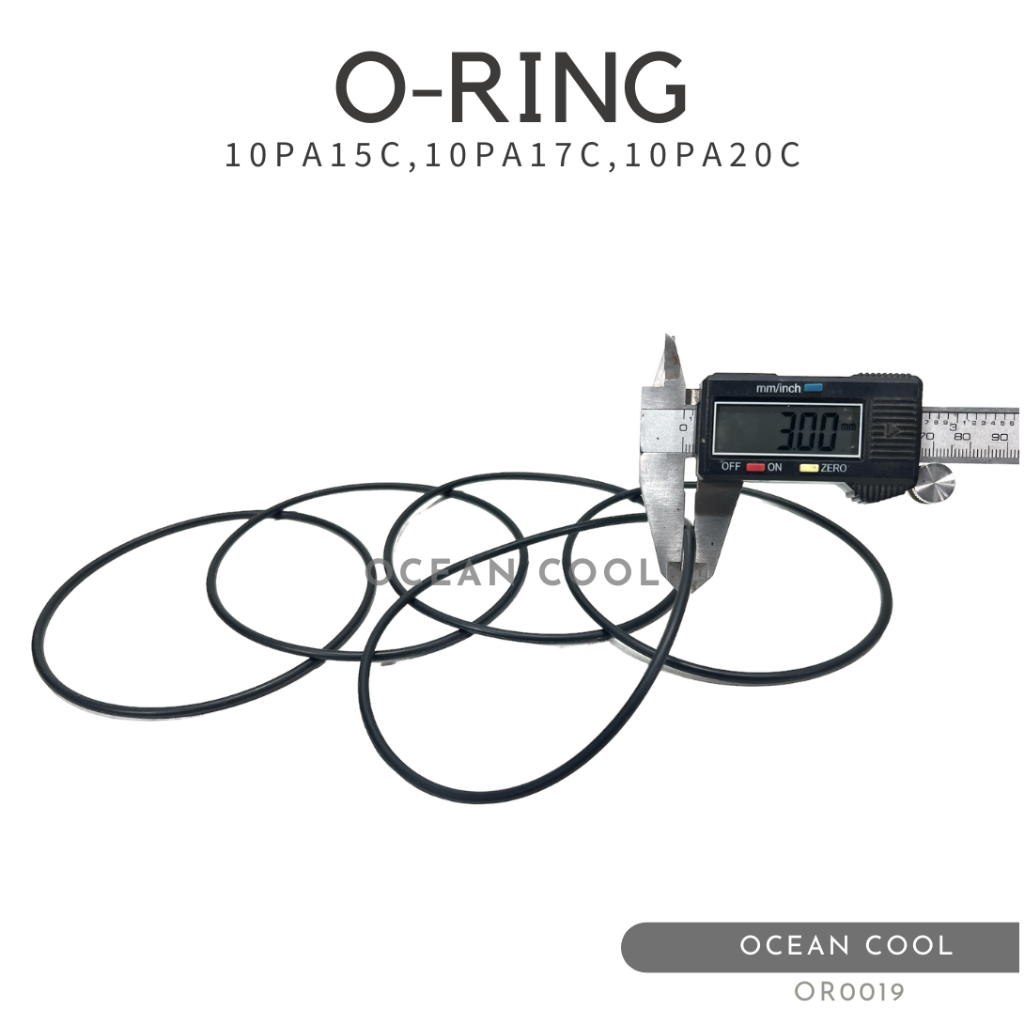 โอริง ฝาคอมแอร์ 10PA (แพ็ค5เส้น) 10PA15C , 10PA17C , 10PA20C OR0019 O ...