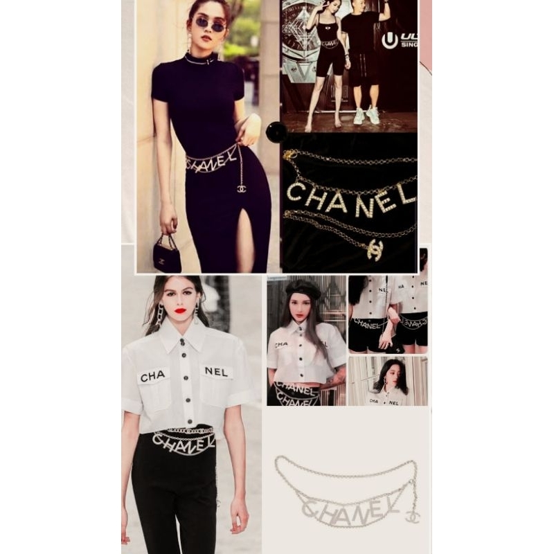 พร้อมส่ง สีทอง-เงิน*เข็มขัดโซ่chanel สุดหรูหรางานเจนนี่ BP | Shopee ...