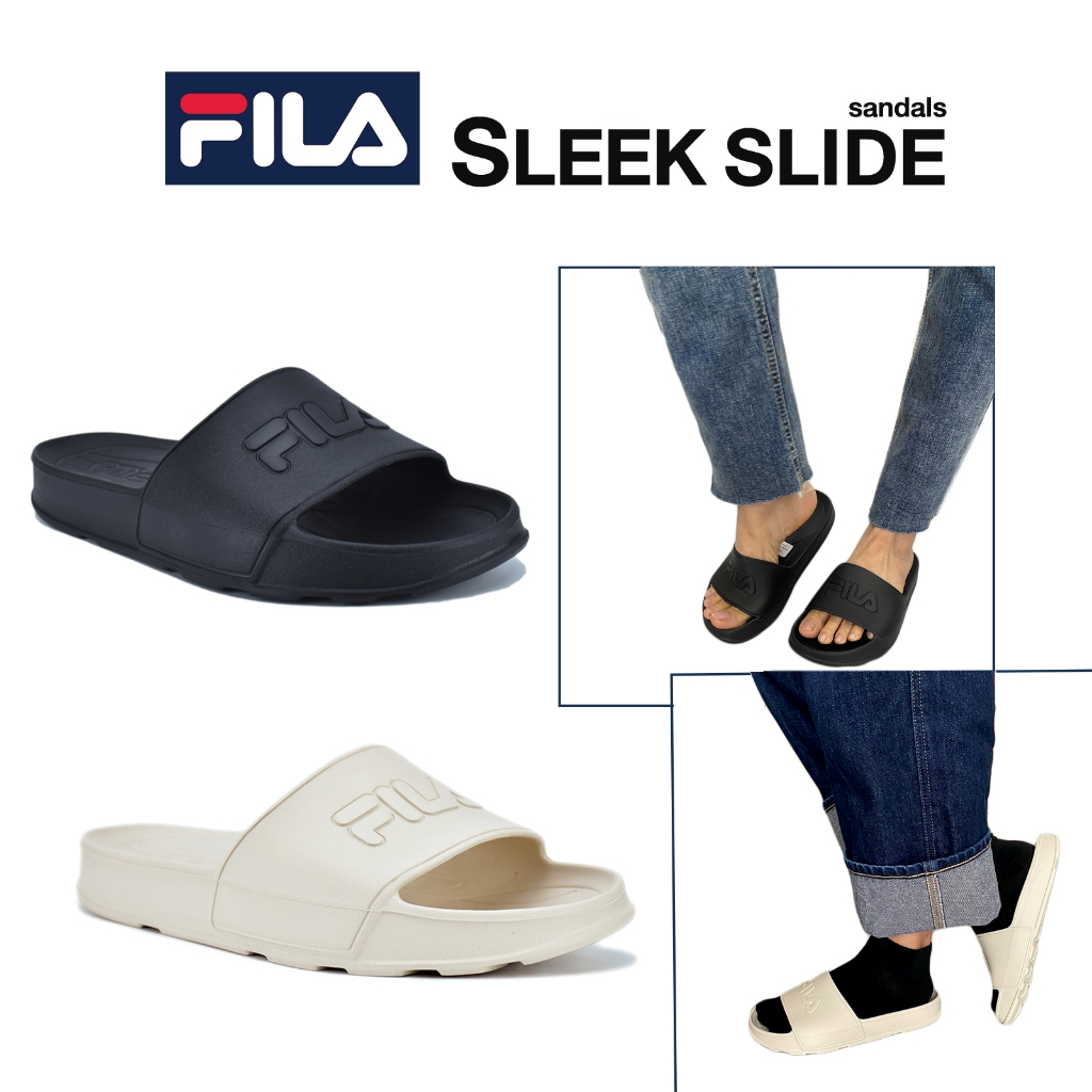[โค้ด 15MALL13 ลดอีก15%] FILA KOREA Sleek Slide รองเท้าแตะ ผู้หญิง ฟิ ...