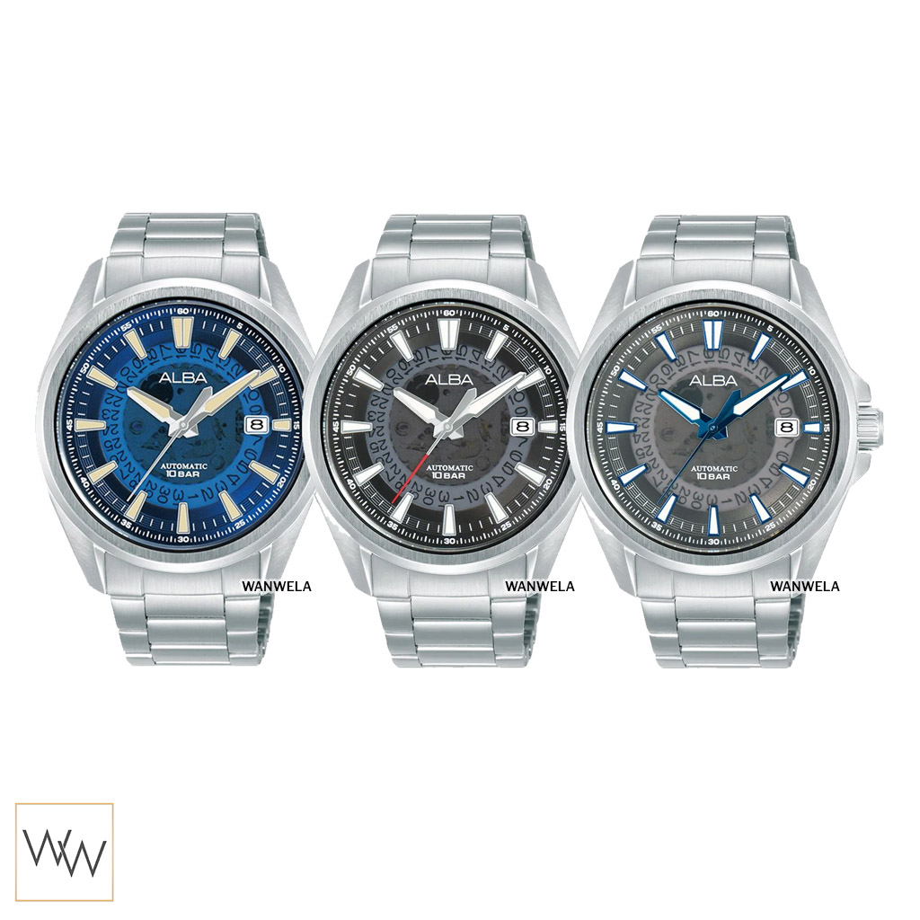 ของแท้ นาฬิกาข้อมือ ผู้ชาย ALBA Skeleton Automatic | Shopee Thailand