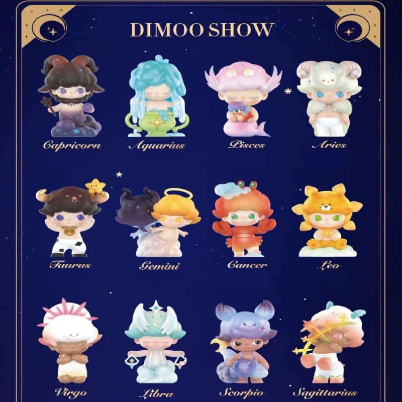 Dimoo Zodiac Series จาก Popmart ยกกล่อง 12 ตัว ของใหม่ ของแท้ ไม่เปิด ...