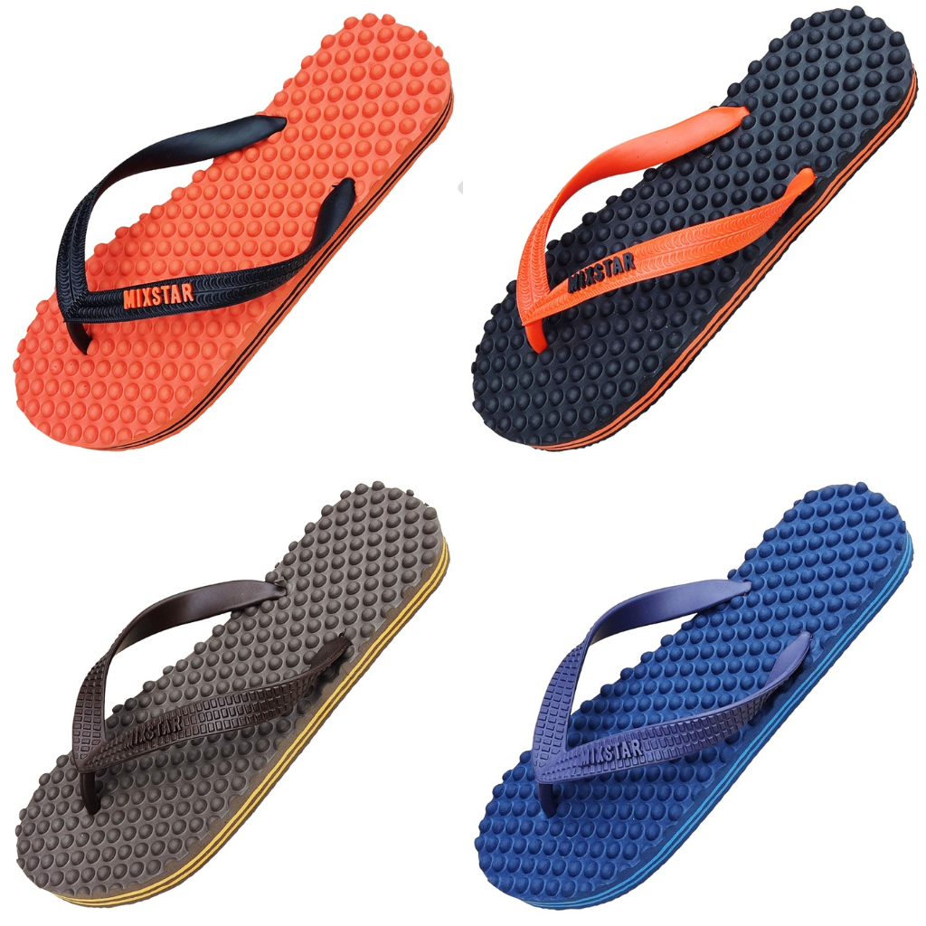 MIXSTAR WOOQ MO มิกซ์สตาร์ รองเท้าแตะหนีบมีปุ่มนวด นุ่มสบายเท้า ของแท้ ...