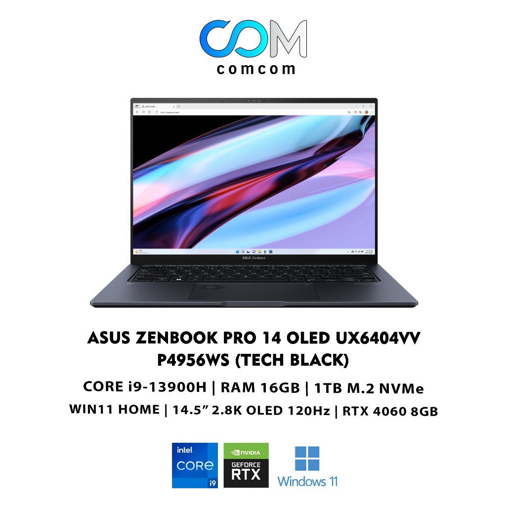 NOTEBOOK (โน้ตบุ๊ค) ASUS ZENBOOK PRO 14 OLED UX6404VV-P4956WS (TECH ...