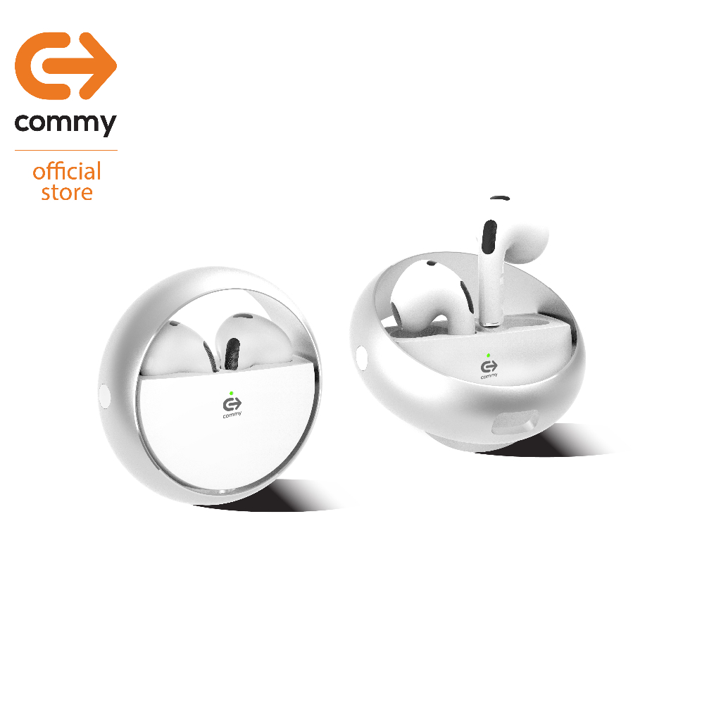 Commy หูฟังบลูทูธ Bluetooth ไร้สาย ฟังสนุก ใส่สบาย เสียงชัด รับประกัน 1 ปี หูฟัง commy รุ่น ...