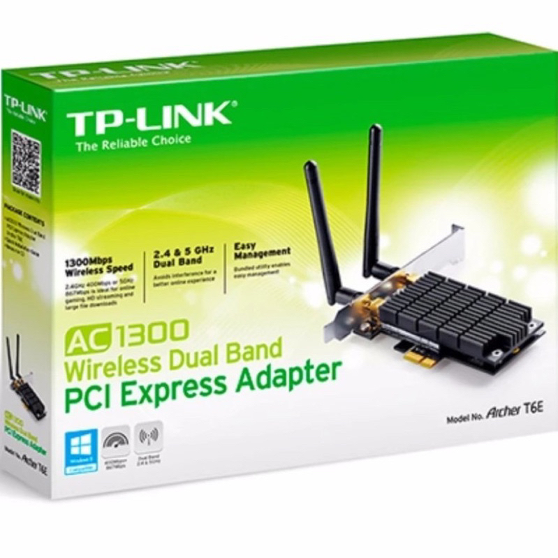 TP-LINK (การ์ดไวไฟ) WIRELESS LAN PCI EXPRESS ARCHER-T6E AC1300 - (มือ ...