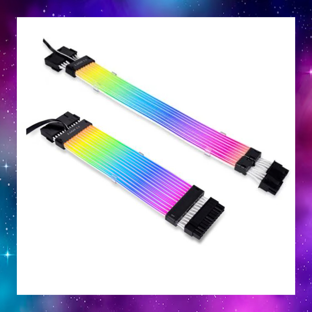 SLEEVED CABLE (สายถัก) LIAN LI ADDRESSABLE RGB STRIMER PLUS V1 8PINS 24 ...