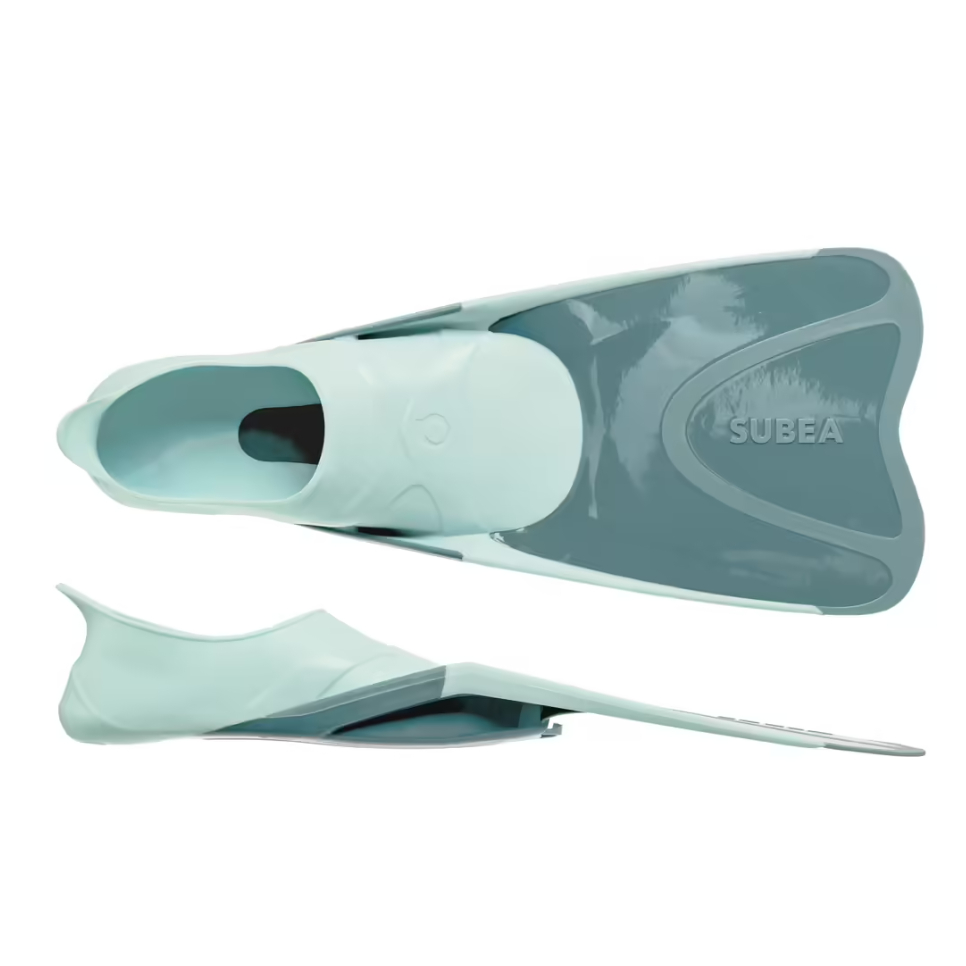 Scuba fin - FF 100 Soft Light Green Kids ฟินดำน้ำดำน้ำตื้น สำหรับเด็กรุ่น SUBEA SNK 500 | Shopee ...