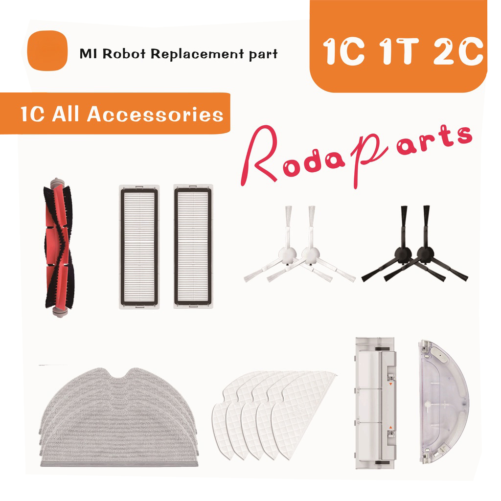 ชุดแปรงทําความสะอาดเครื่องดูดฝุ่นสําหรับ Xiaomi 1C/2C Vacuum Cleaner ...