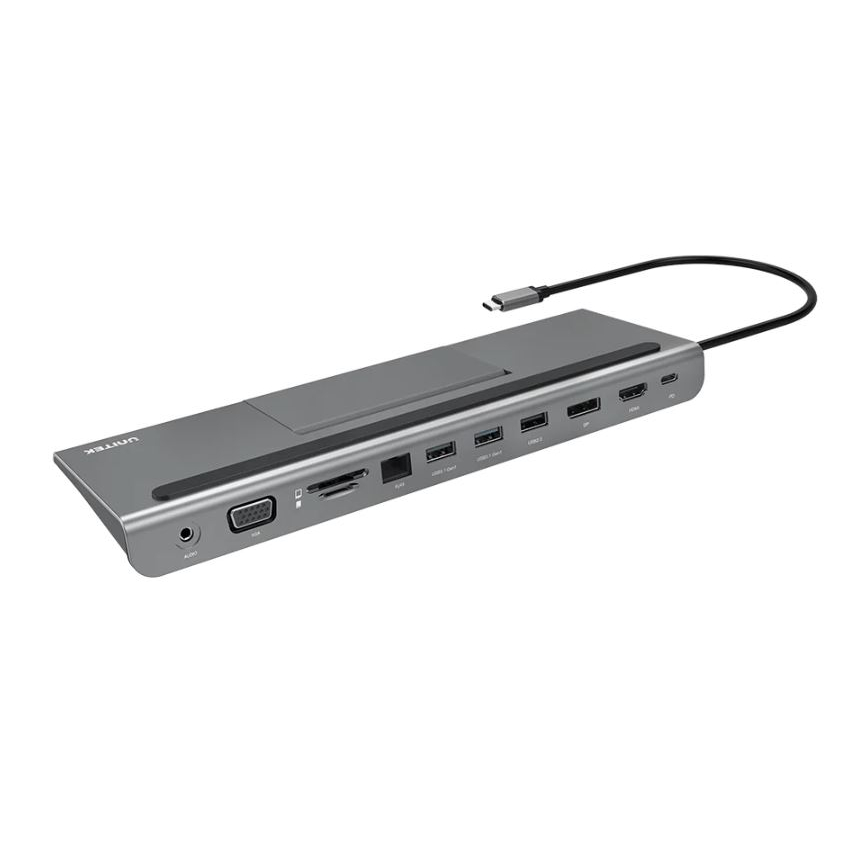 UNITEK HUB 11+ 11-in-1 USB-C Ethernet Hub with MST Triple Monitor, 100W ...