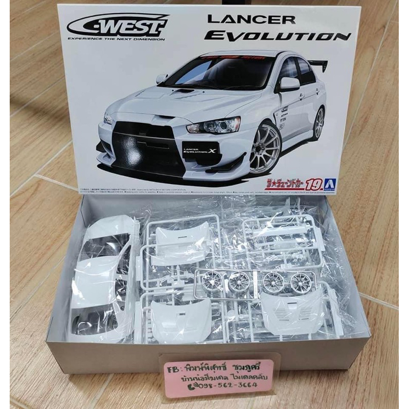 Lancer Evolution X ( C-West ) Evo 10 สเกล 1/24 | Shopee Thailand