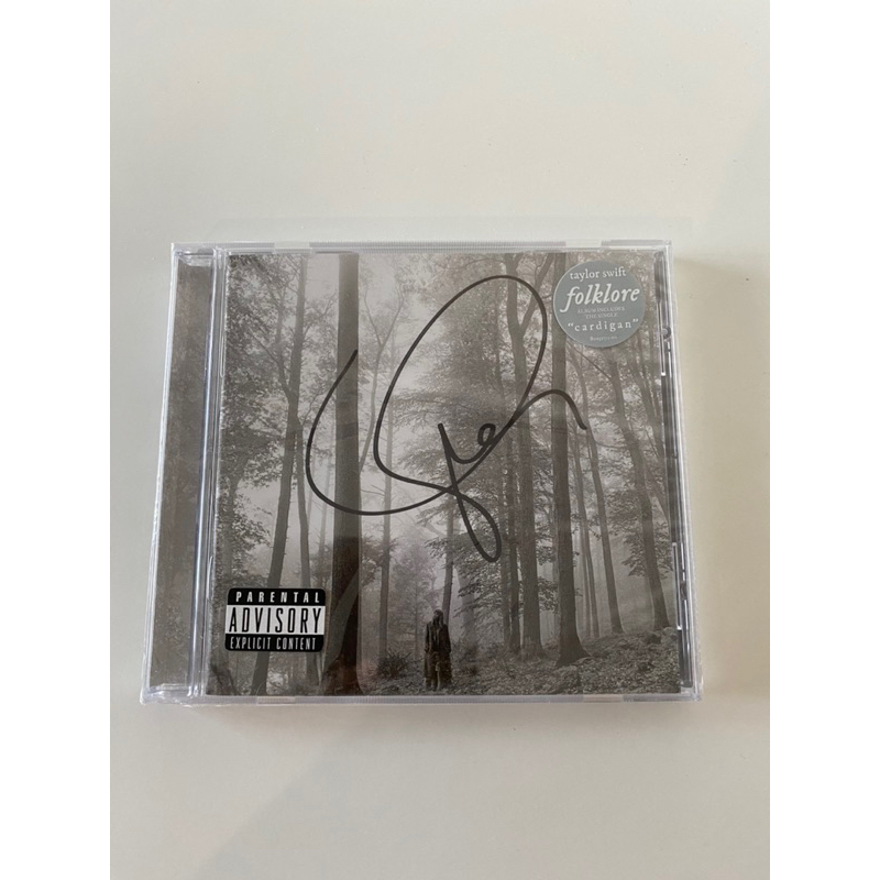 Taylor Swift Folklore (signed CD) | Shopee Thailand