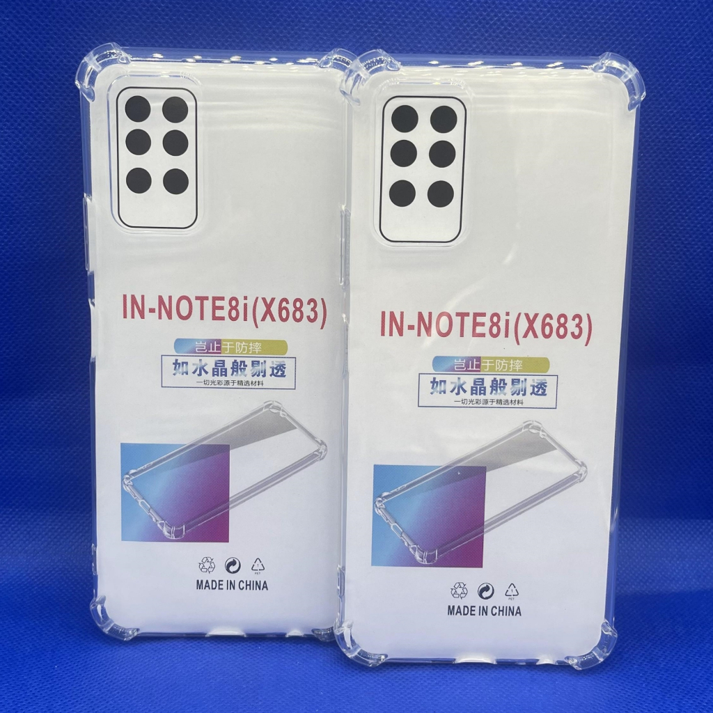 Case infinix เคส infinix Note8i หนา 1.5mm ตรงรุ่น แบบ TPU ใสเสริมขอบและ ...