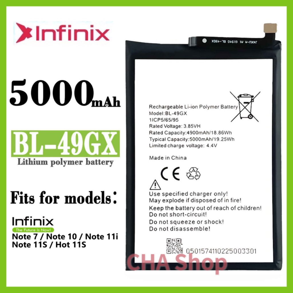 แบตเตอรี่ Infinix Note 11i / Zero X Neo X690 X690B Battery BL-49GX ...