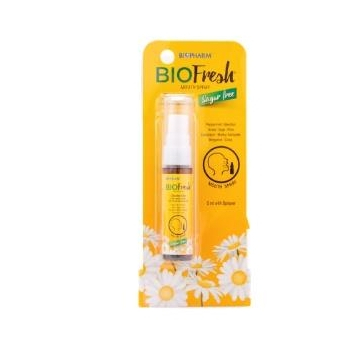 BIOPHARM BIOfresh Mouth Spray 15mL (สเปรย์พ่นคอ) สารสกัดสมุนไพรธรรมชาติ ...