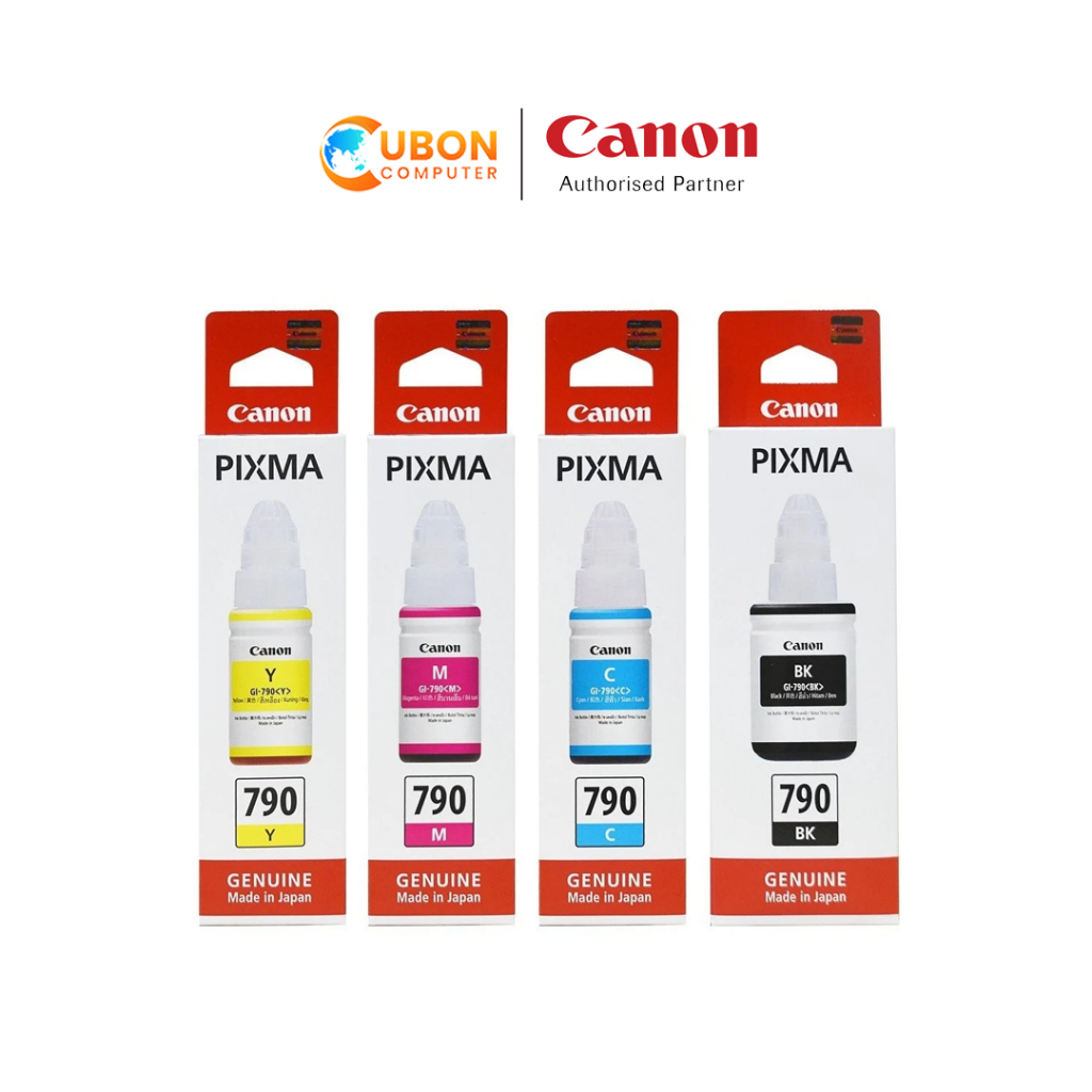 CANON GI-790 BK,C,M,Y (4 สี 1 ชุด) มีกล่อง หมึกแท้ (Uboncomputer ...