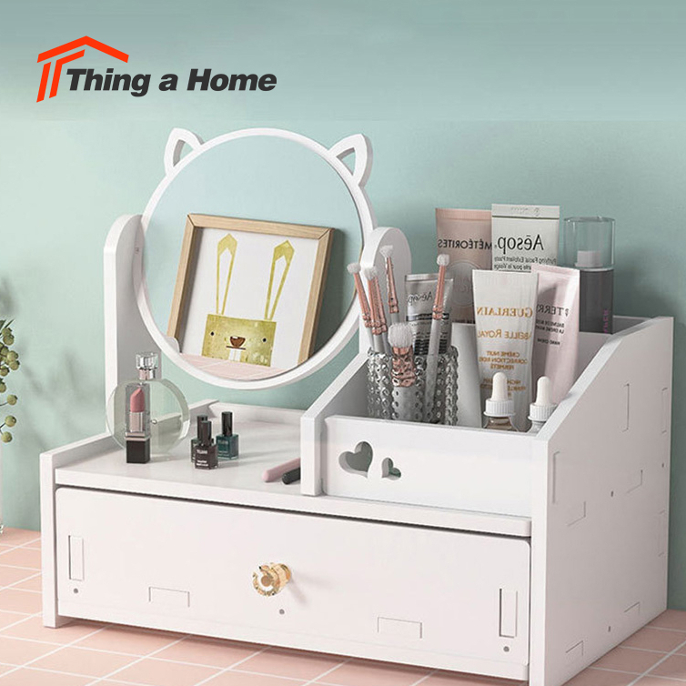 Thing a Home ชั้นวางเครื่องสำอาง กระจกแต่งหนา ชั้นวางของ มินิมอล สไตล์ ...