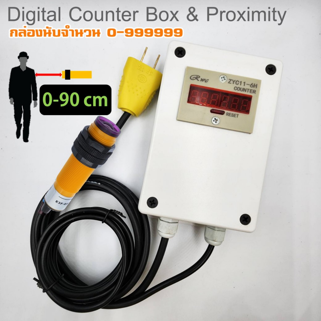 Counter box กล่องนับแบบสำเร็จสะดวกในการติดตั้ง ปลอดภัย พร้อมใช้งานง่าย 220V นับจำนวน 0-999999 ...