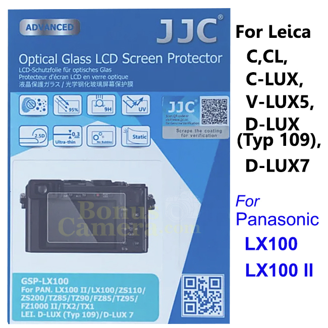 GSP-LX100 กระจกกันรอยจอไลก้า Leica C,CL,C-Lux,V-Lux5,D-Lux7,D-Lux(Typ 109) Panasonic LX100,LX100 ...