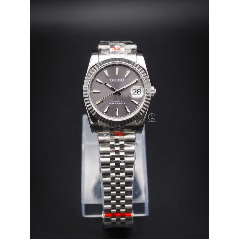 Seiko Mod Datejust Silver Grey Jubilee (Classic Edition) | Shopee Thailand