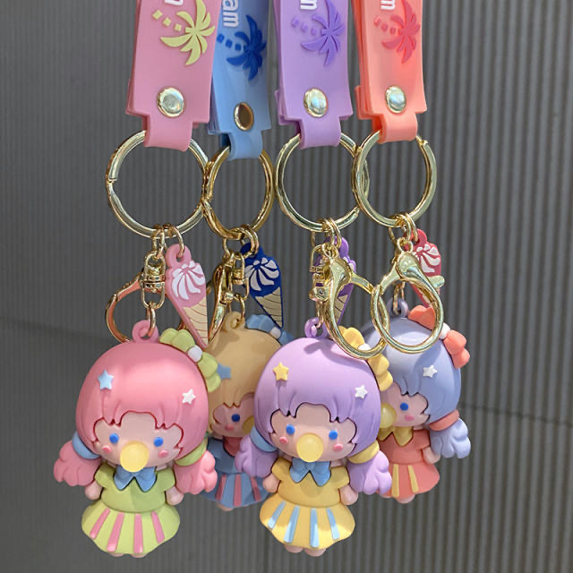 Little Girl Blowing Bubbles Keychain (Ice Cream) | Shopee Thailand