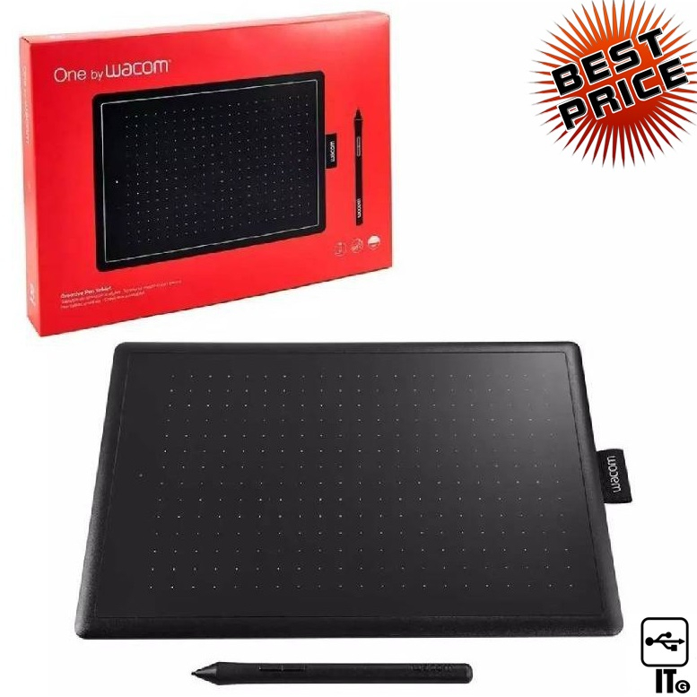 ONE BY WACOM PEN SMALL CTL-472/K0-CX BLACK/RED ประกัน 1Y กระดานกราฟิก ...