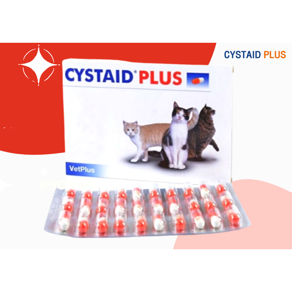 Cystaid plus หมดอายุ 06/24 อาหารเสริมโปรตีนสำหรับแมวอายุ 6 เดือนขึ้นไป ...