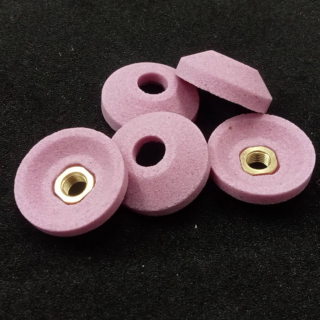 หินเจียระไน หินถ้วย หินเจียร เจียร 30 mm. UHT สีชมพู MICRO ANGLE ...