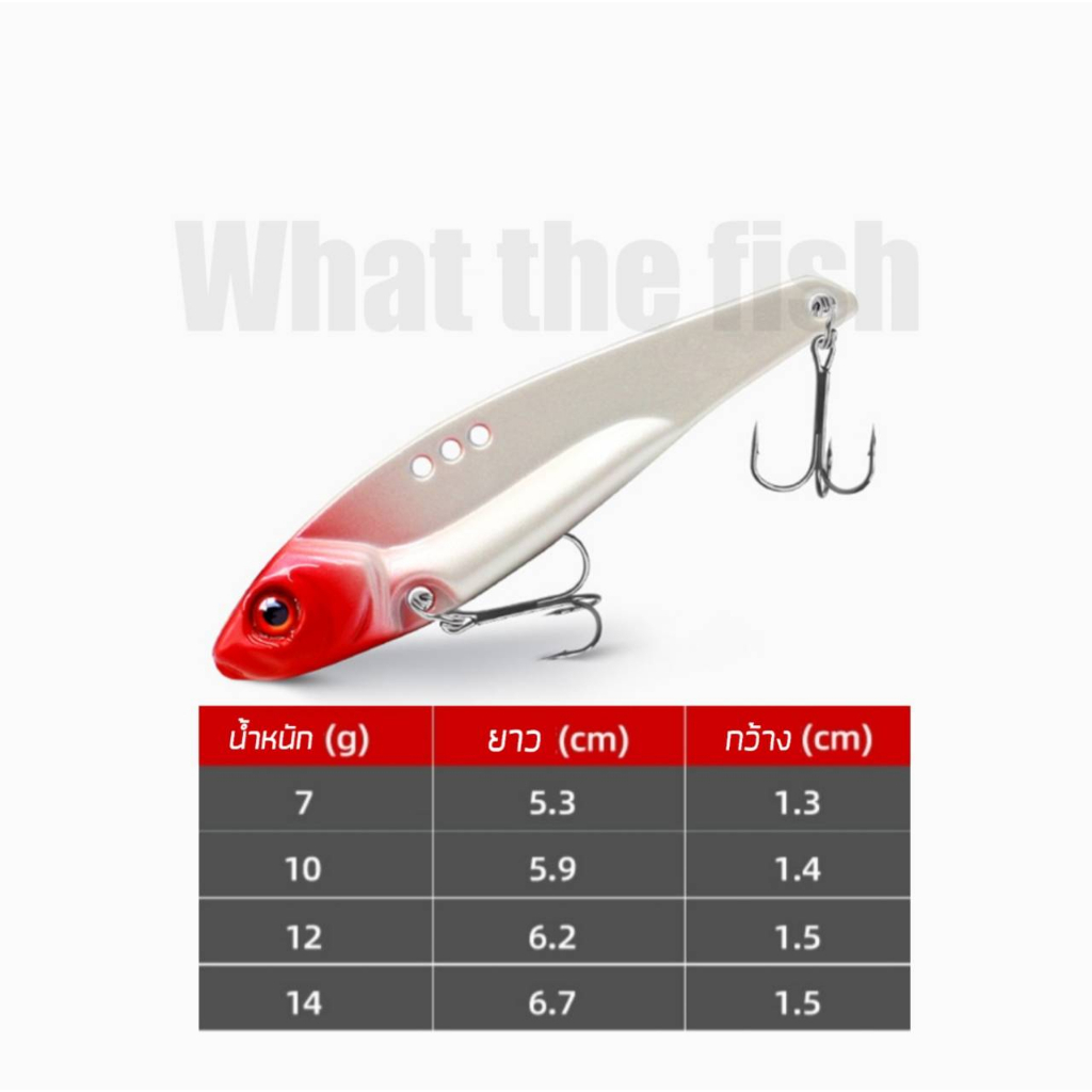 กระดี่เหล็ก 7g 10g 12g 14g กระดี่vib เหยื่อตีกระสูบ อุปกรณ์ตกปลา ตกปลากระสูบ ตกปลาชะโด ตกปลาช่อน ...