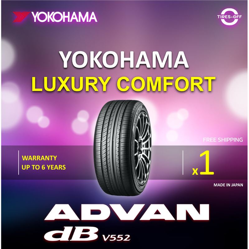 (ส่งฟรี) YOKOHAMA รุ่น ADVAN Decibel V552 225/60R17 (1เส้น) made in japan ปี2024 รุ่นท้อป ยาง ...