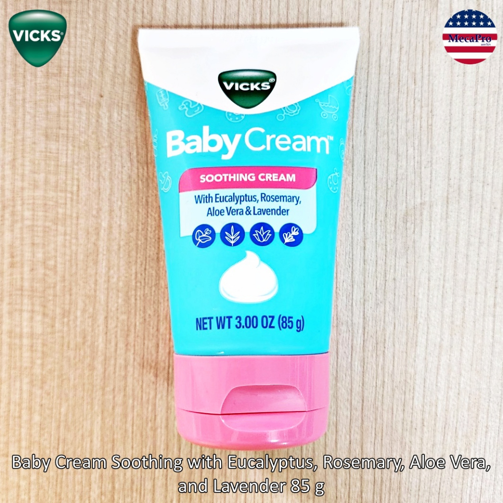 Vicks® Baby Cream Soothing with Eucalyptus, Rosemary, Aloe Vera, and ...