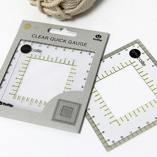 Tulip ไม้บรรทัด CLEAR QUICK GAUGE สำหรับ knitting[AC-052] | Shopee Thailand