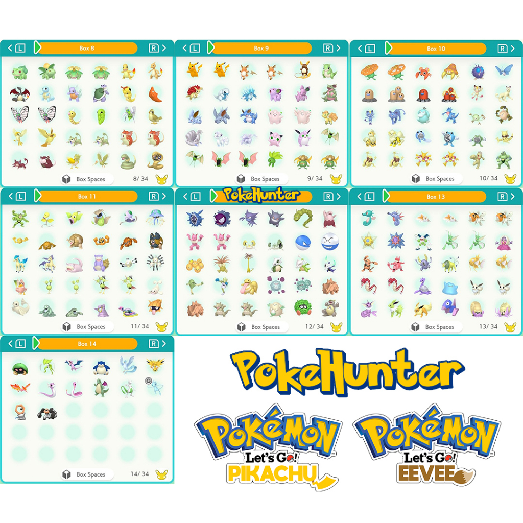 Pokemon Home COMPLETE DEX Pokemon Let's Go Pikachu&Eevee | Shopee Thailand