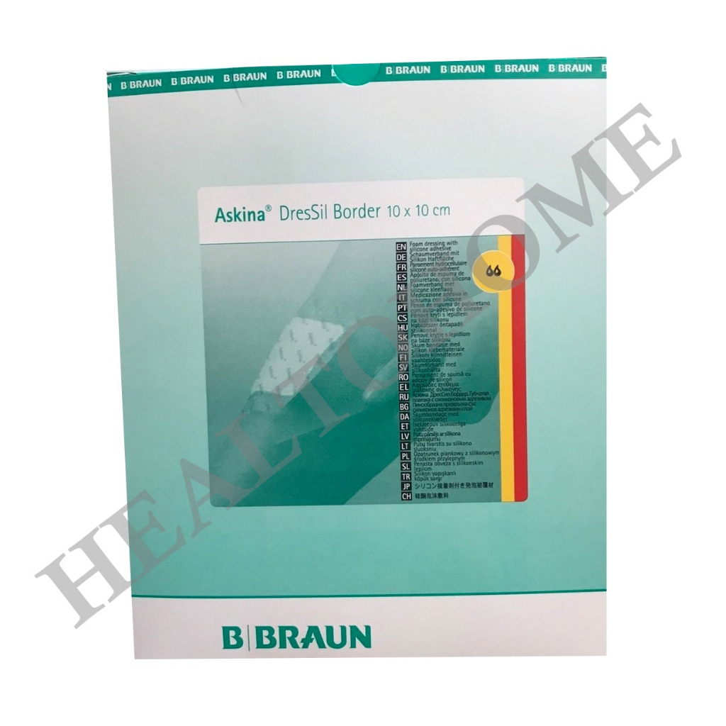 Askina Dressil border ขนาด 10x10 ซม. แผ่นแปะแผลกดทับแบบมีขอบกาว (1ชิ้น ...