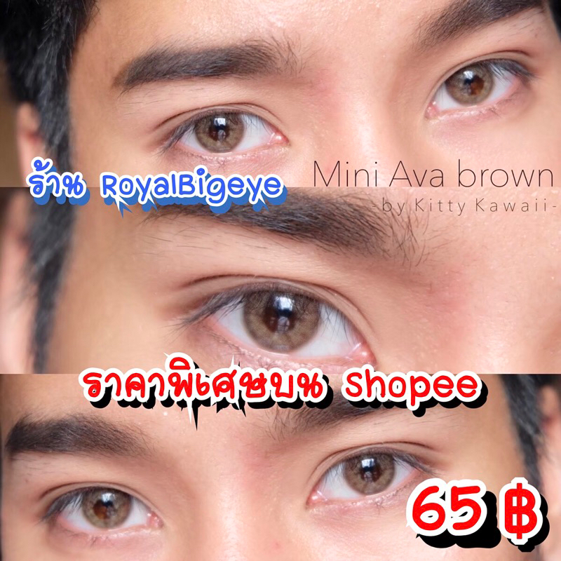คอนแทคเลนส์ Mini Ava Brown (Kitty Kawaii) สีน้ำตาลขนาดมินิ นัวสายฝอ.ที่ควรลอง | Shopee Thailand