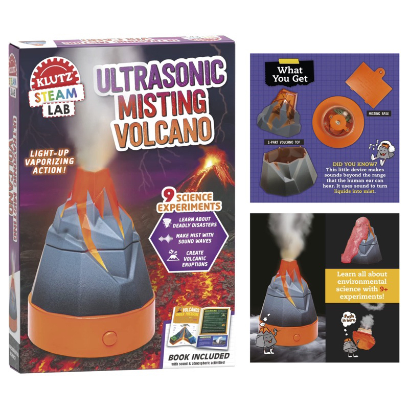 Ultrasonic Misting Volcano (Klutz: Steam Lab) | Shopee Thailand