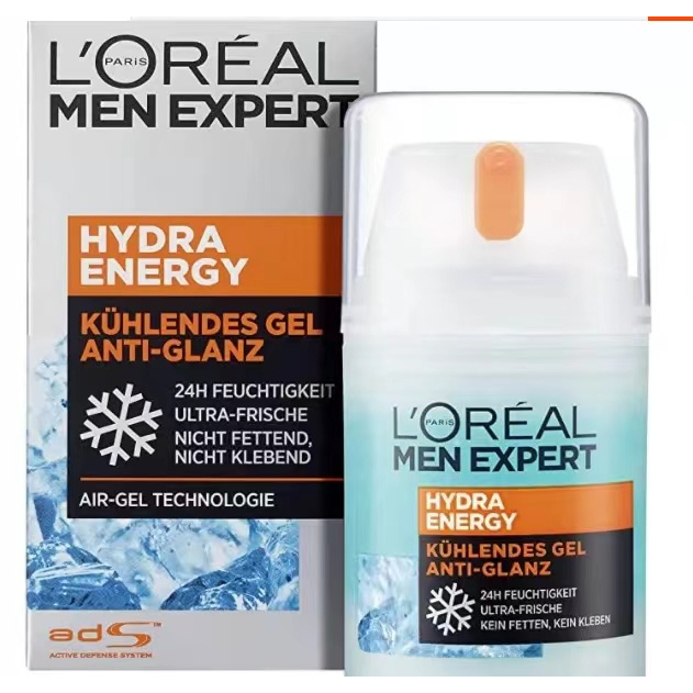 L'Oreal Men's Powerful Ice Cool Moisture Lotion 50ml Awakening Lotion ...